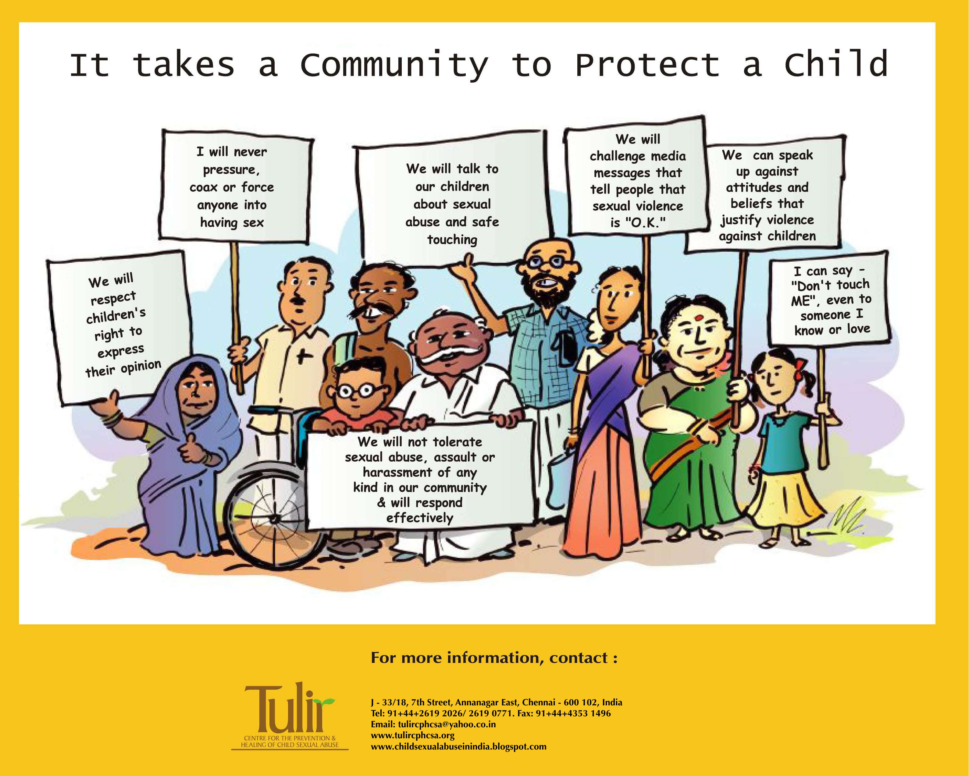 It Takes A Community To Protect A Child • In Plainspeak